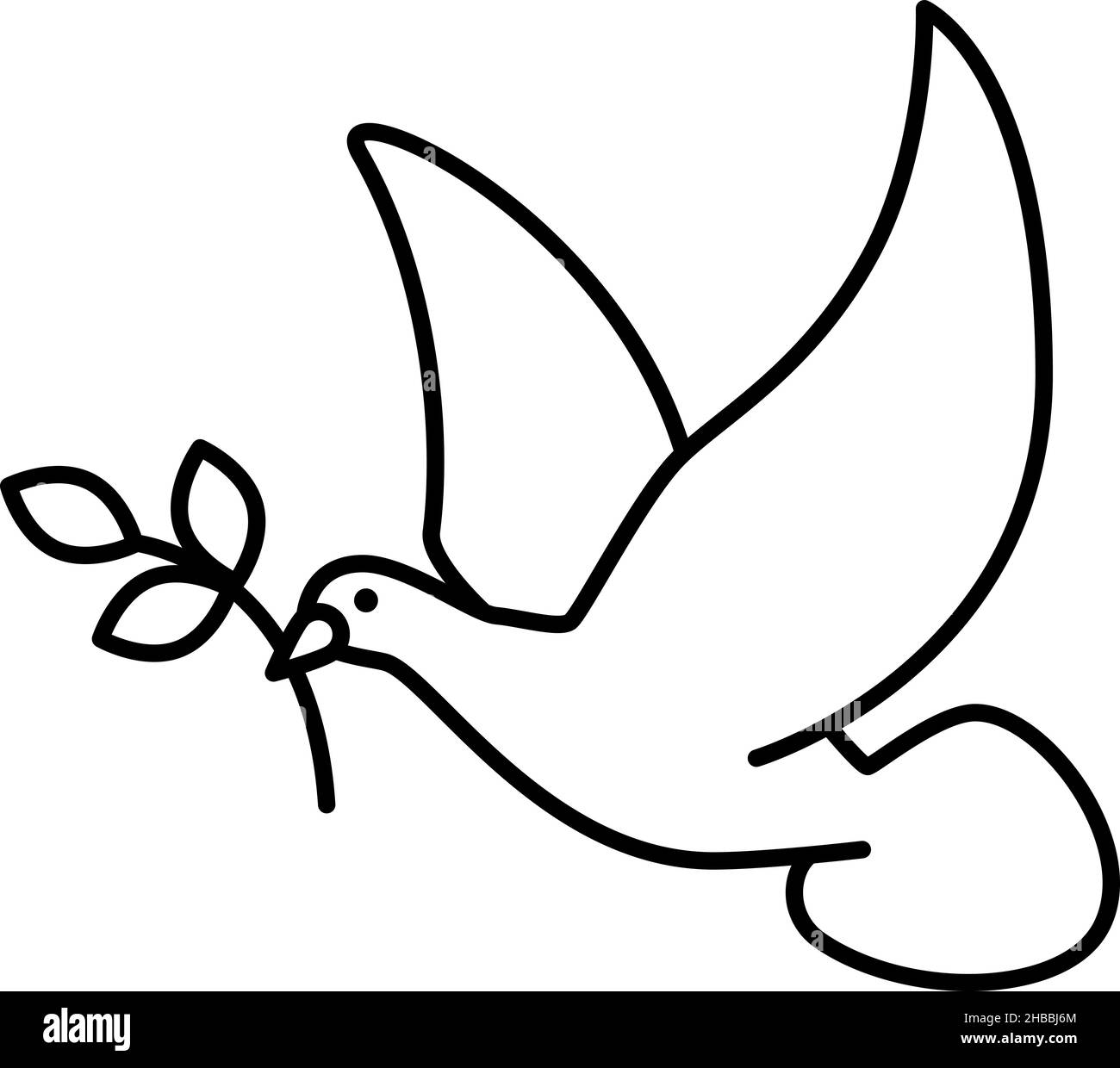 Bird Outline Drawing