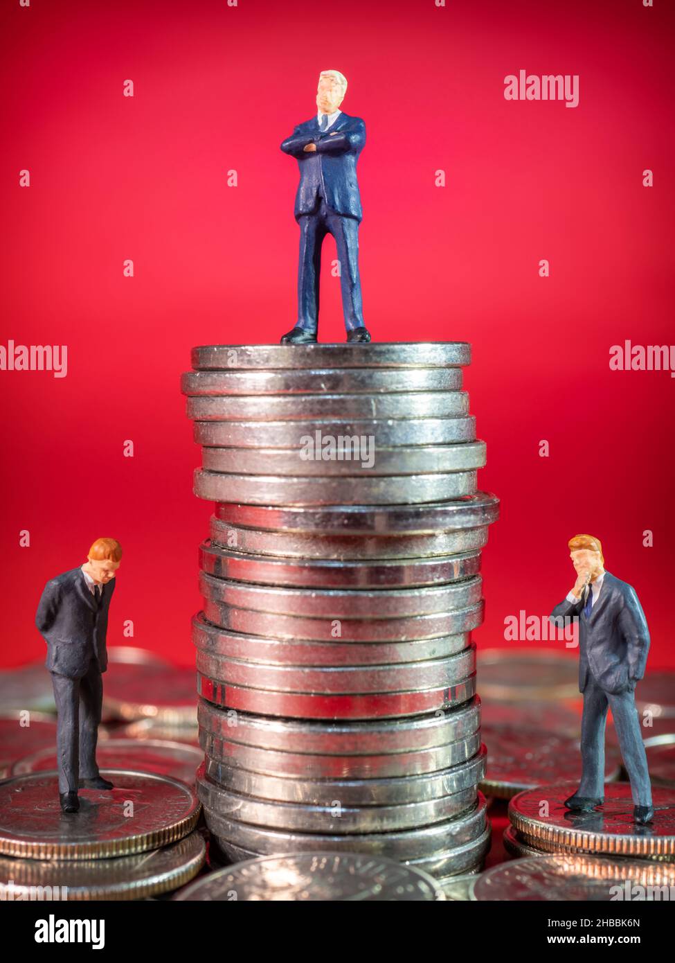 Business man and the economy Stock Photo - Alamy