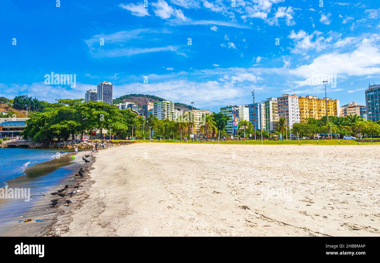 Botafogo Beach Brazil 12. October 2020 Beach panorama view and ...