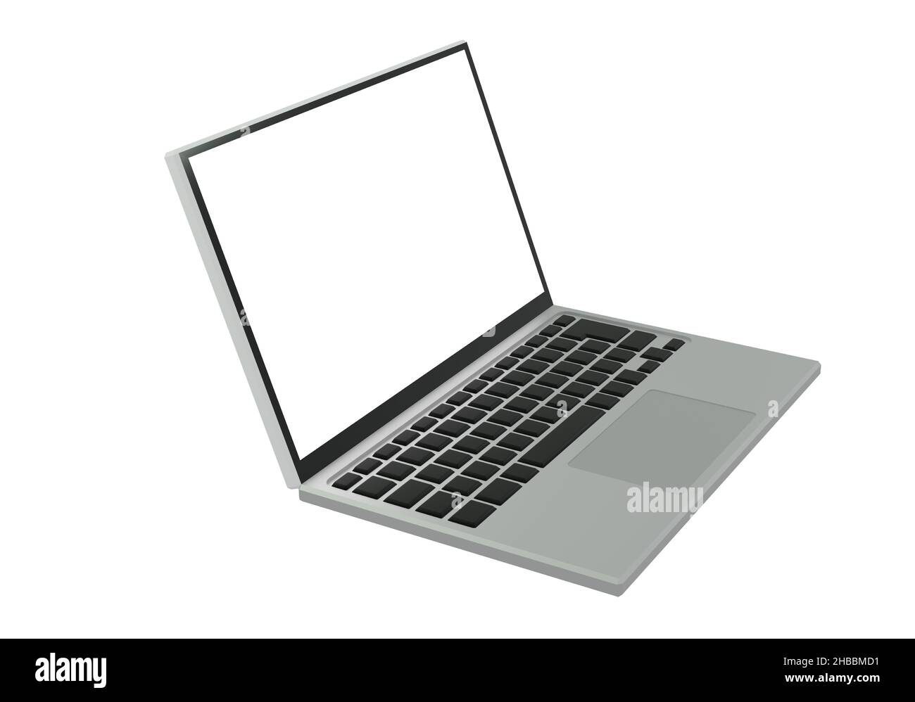Laptop with 3D structure.diagonal angles Stock Photo - Alamy