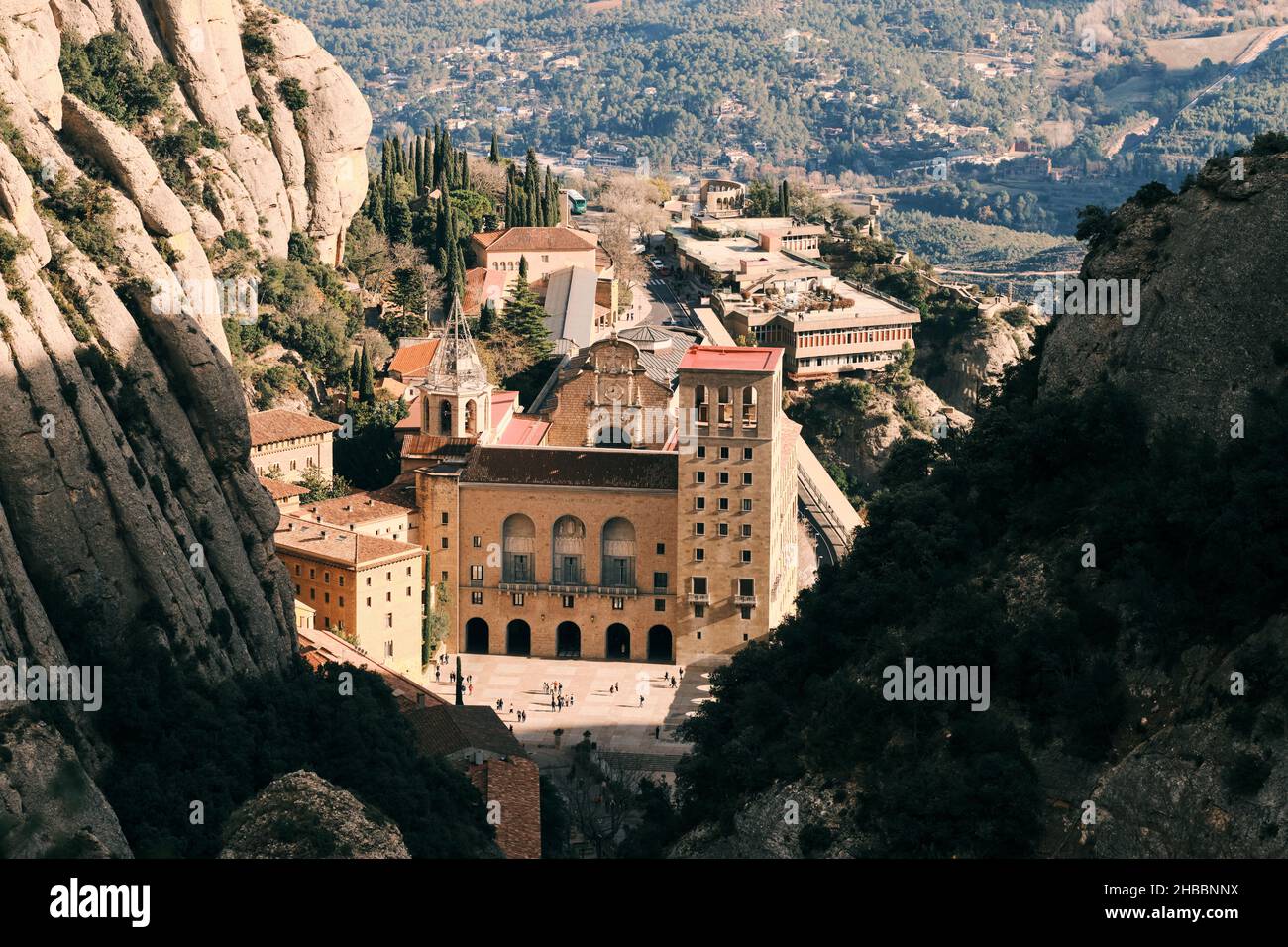 Abbey of Montserrat Stock Photo - Alamy