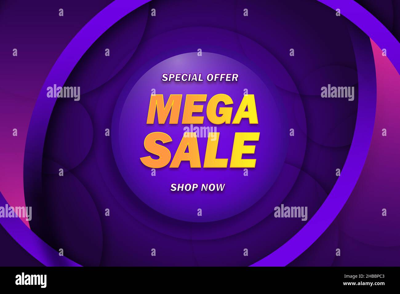 Mega sale shop banner Stock Vector Images - Alamy
