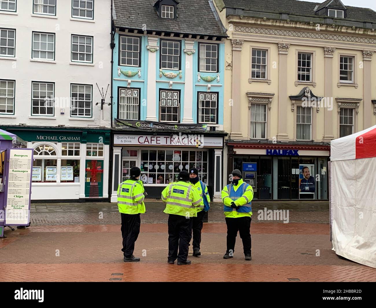 Policemen on the Market Square Northampton UK Michael Graham agent ...
