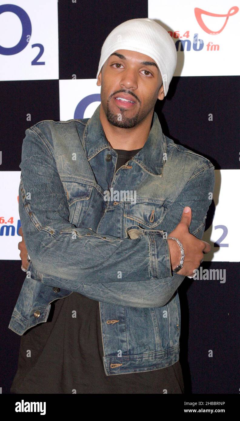 Craig David on stage at the BRMB Party in the Park, Birmingham, UK. 5th ...