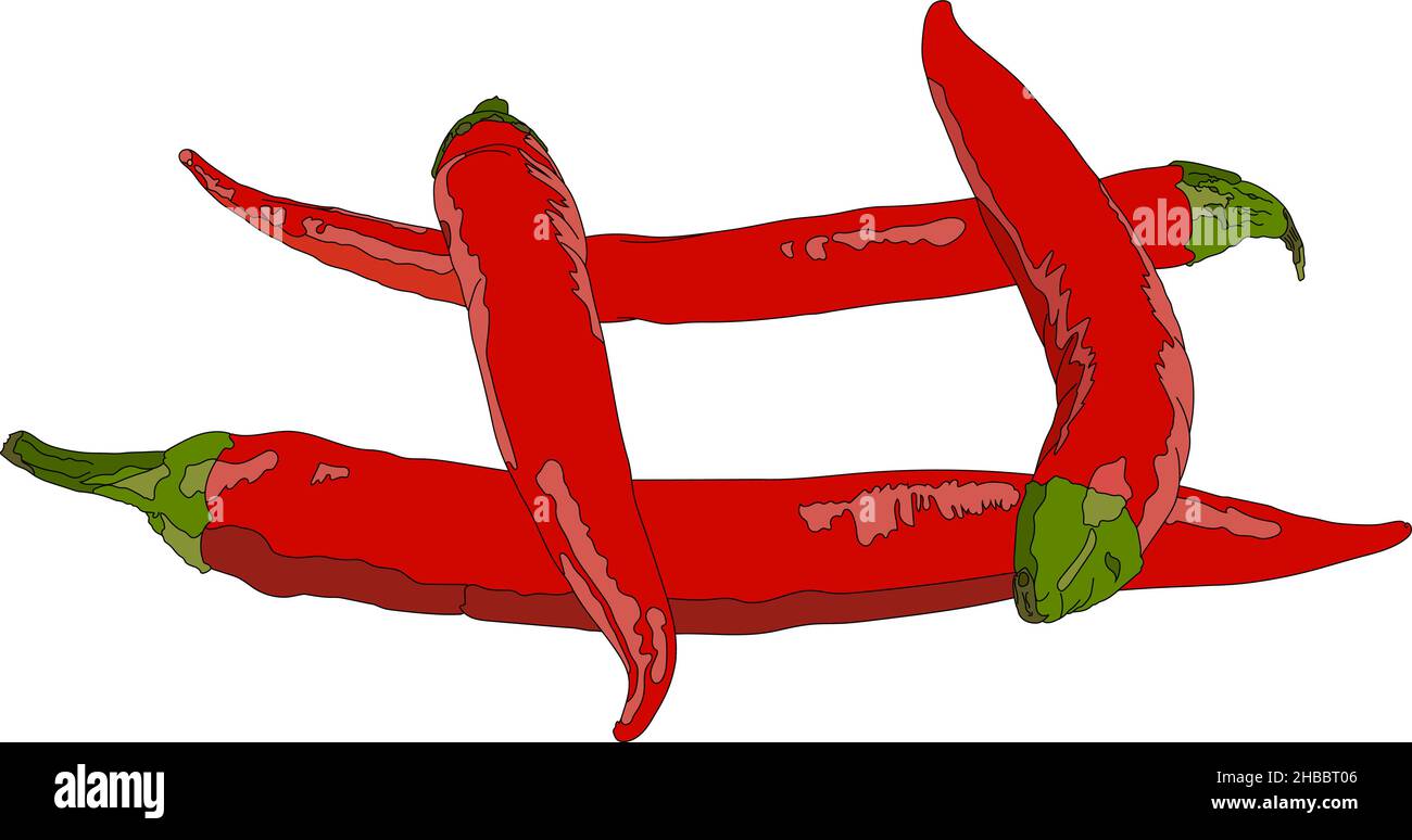 Creative chilli view Stock Vector Images - Alamy