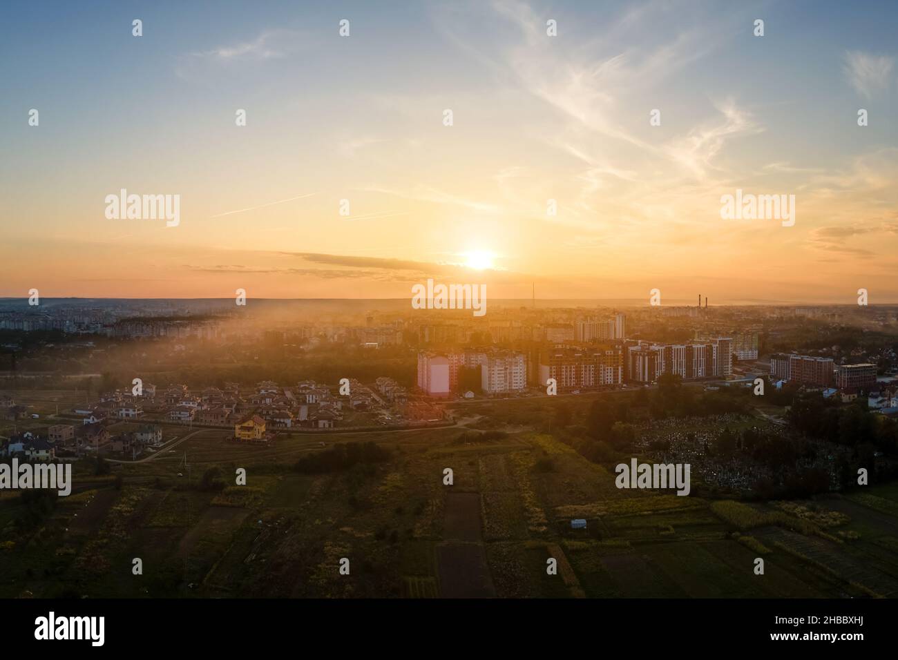 Suburban amazing sunset hi-res stock photography and images - Alamy
