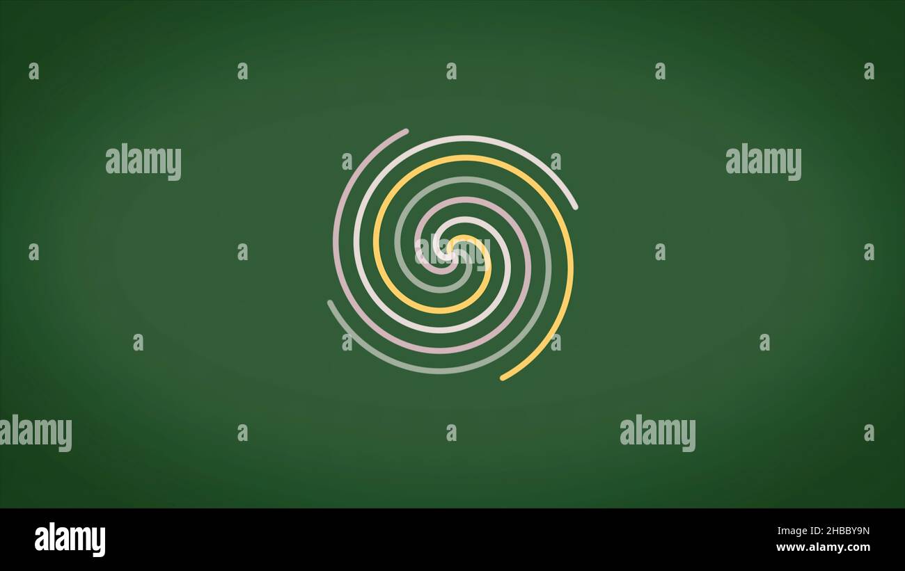 Luminous Lines And Curves Circulate Smoothly Rotation And Circulation Technological Abstract