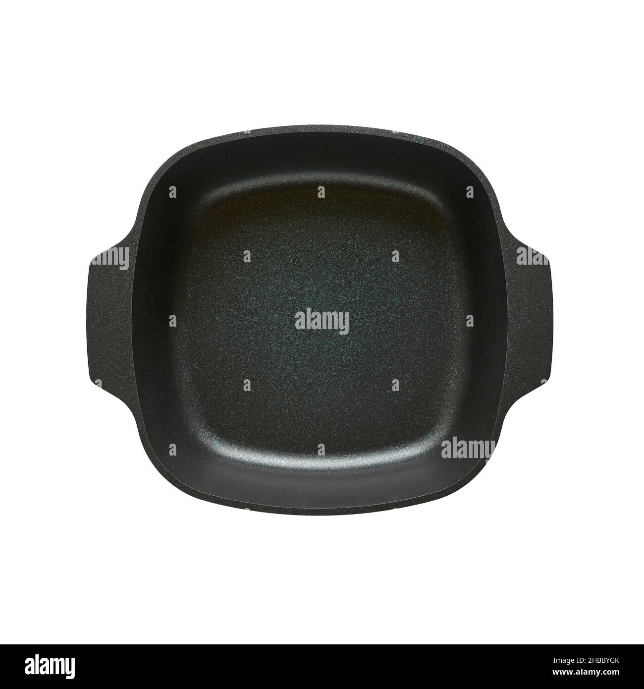 Empty saucepan with non-stick coating isolated on white background, top ...