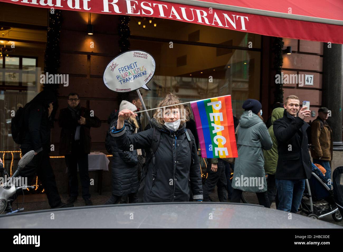 Berlin, Germany. 18th Dec, 2021. Dozens of Berlins riot police sought ...