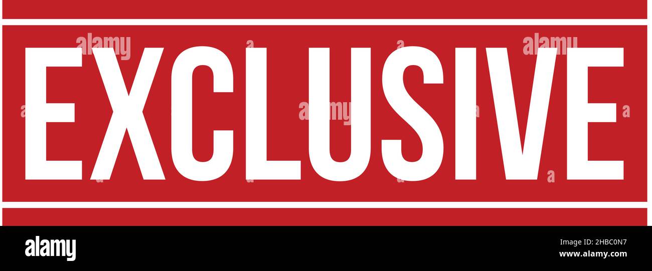 Exclusive Rubber Stamp. Exclusive Stamp Seal – Vector Stock Vector ...