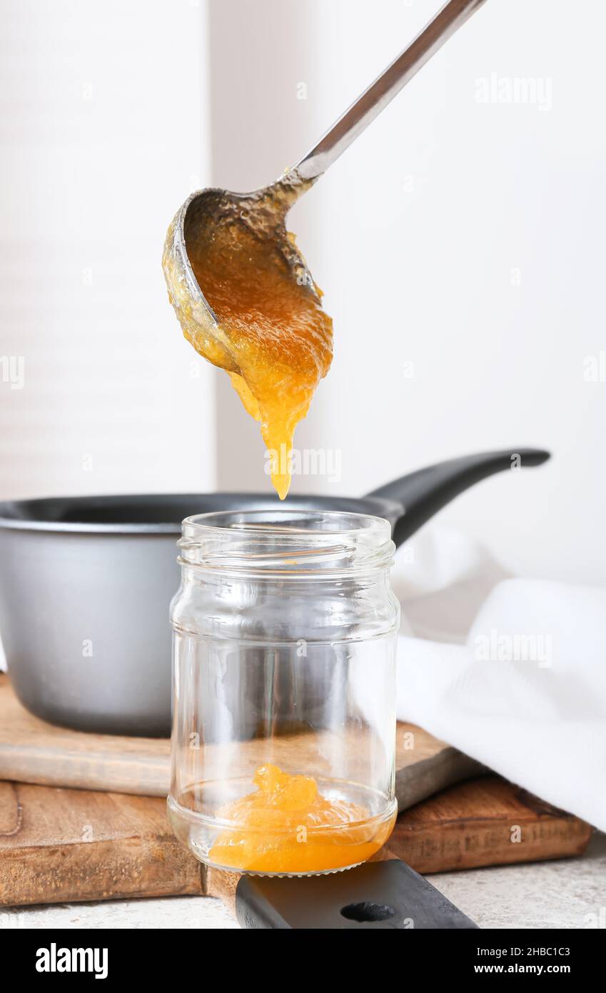 Pouring Preserves High Resolution Stock Photography and Images - Alamy