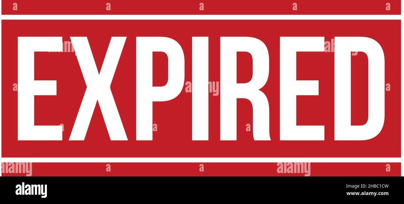 Expired Rubber Stamp. Red Expired Rubber Grunge Stamp Seal Vector ...