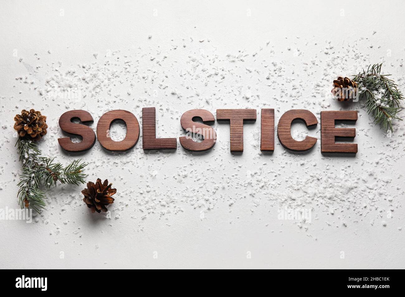 Word SOLSTICE on light background Stock Photo - Alamy