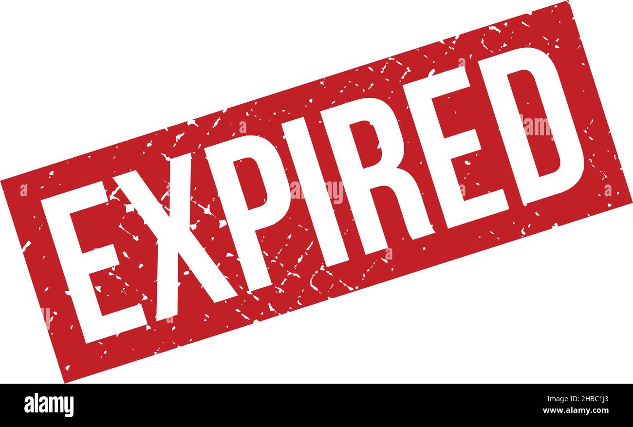 Expired Rubber Stamp. Red Expired Rubber Grunge Stamp Seal Vector ...