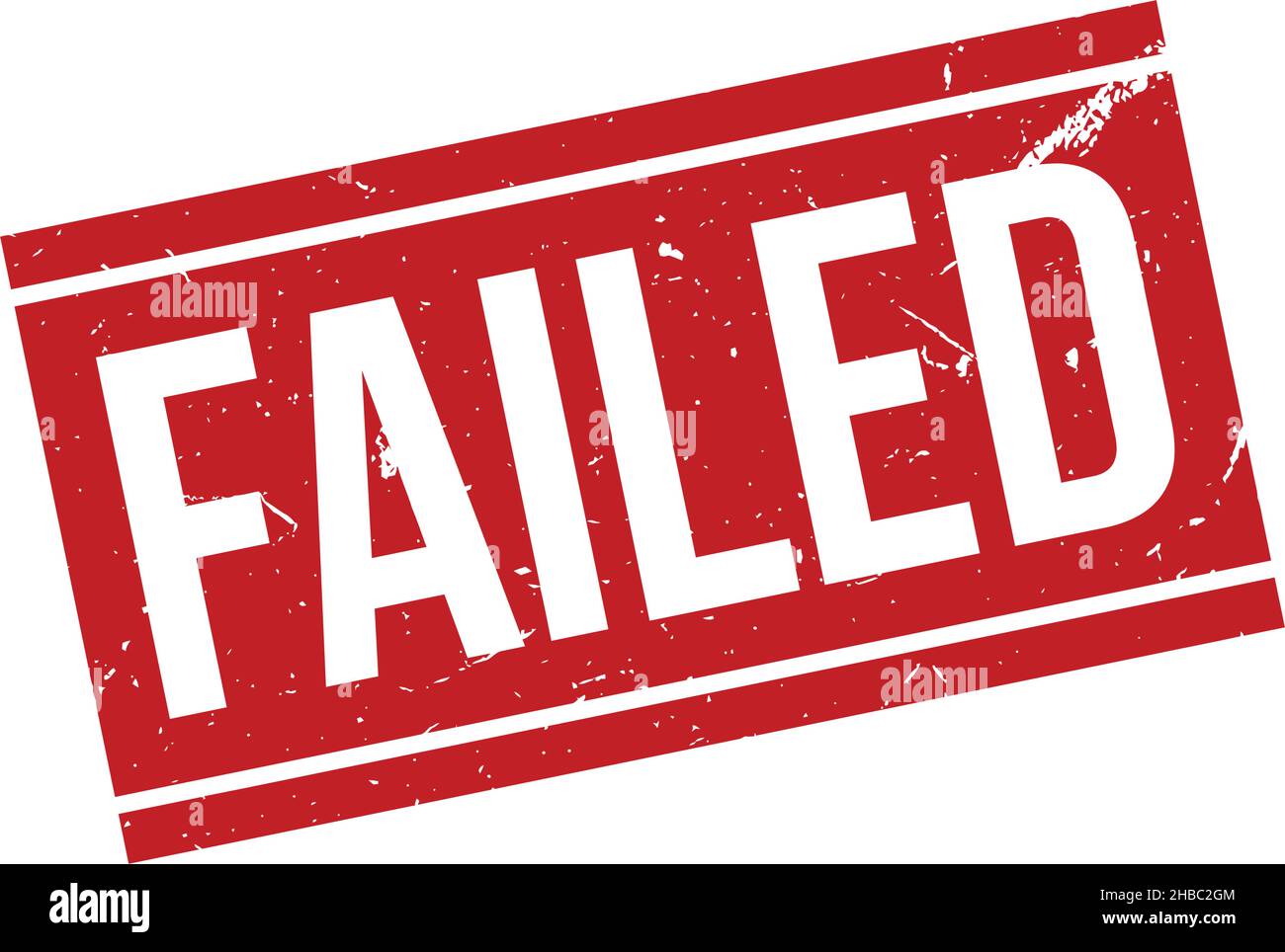 Failed Rubber Stamp. Red Failed Rubber Grunge Stamp Seal Vector ...