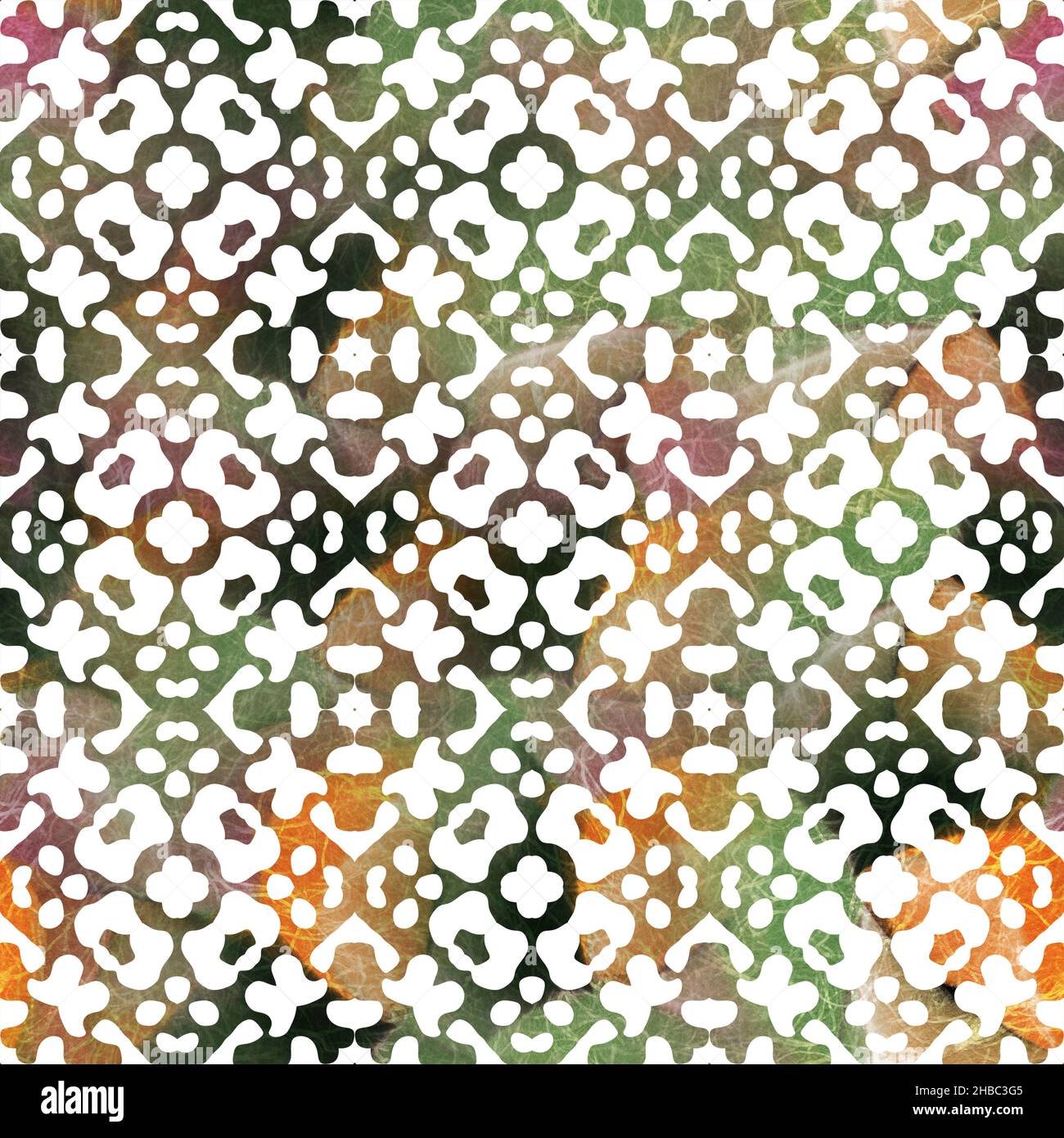 Seamless white on color interior wall tile style surface pattern design ...