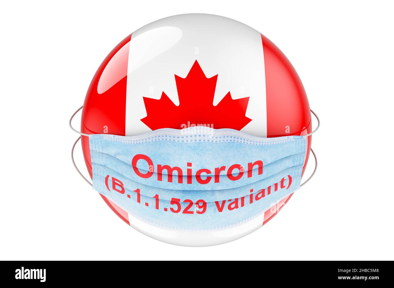 Canadian flag face mask hi-res stock photography and images - Alamy