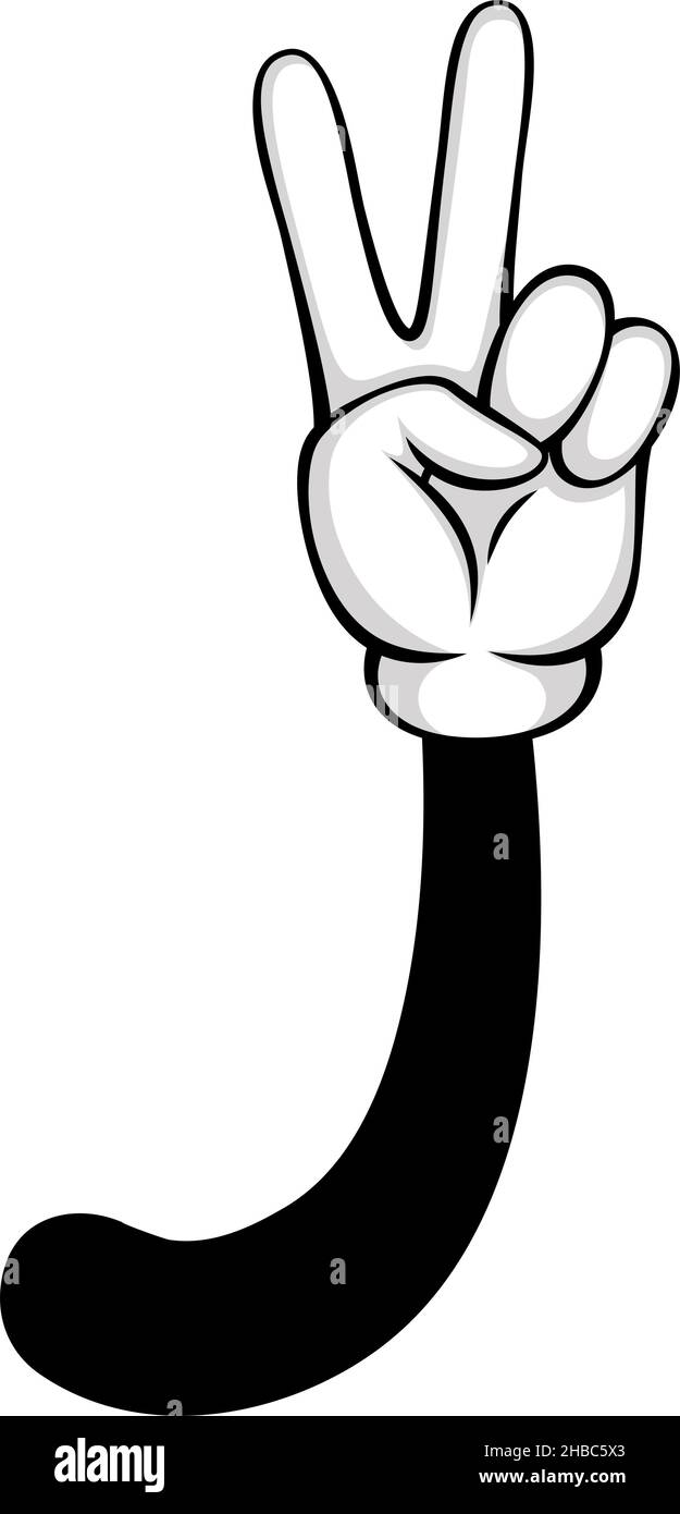 Mickey Mouse Gloves Peace