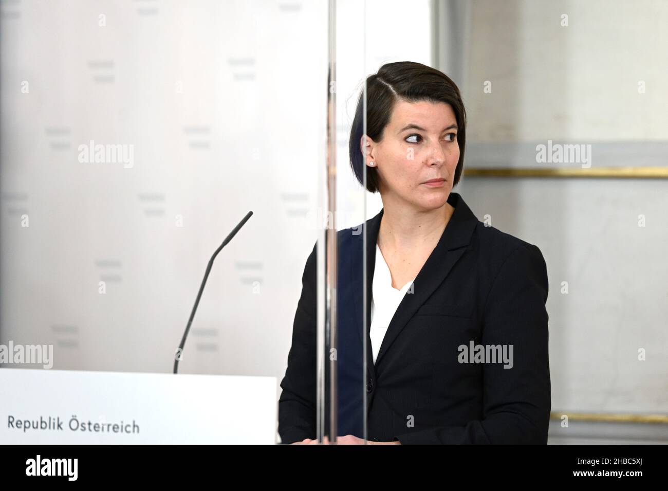Vienna, Austria. 18th December 2021. Press conference on the ...