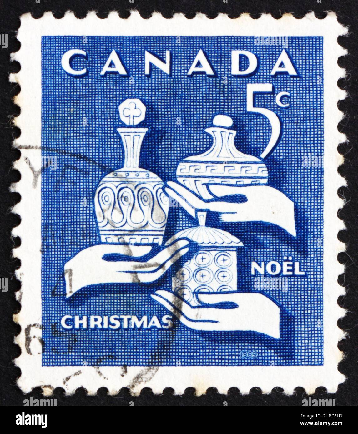 CANADA - CIRCA 1965: a stamp printed in the Canada shows Gifts of the ...