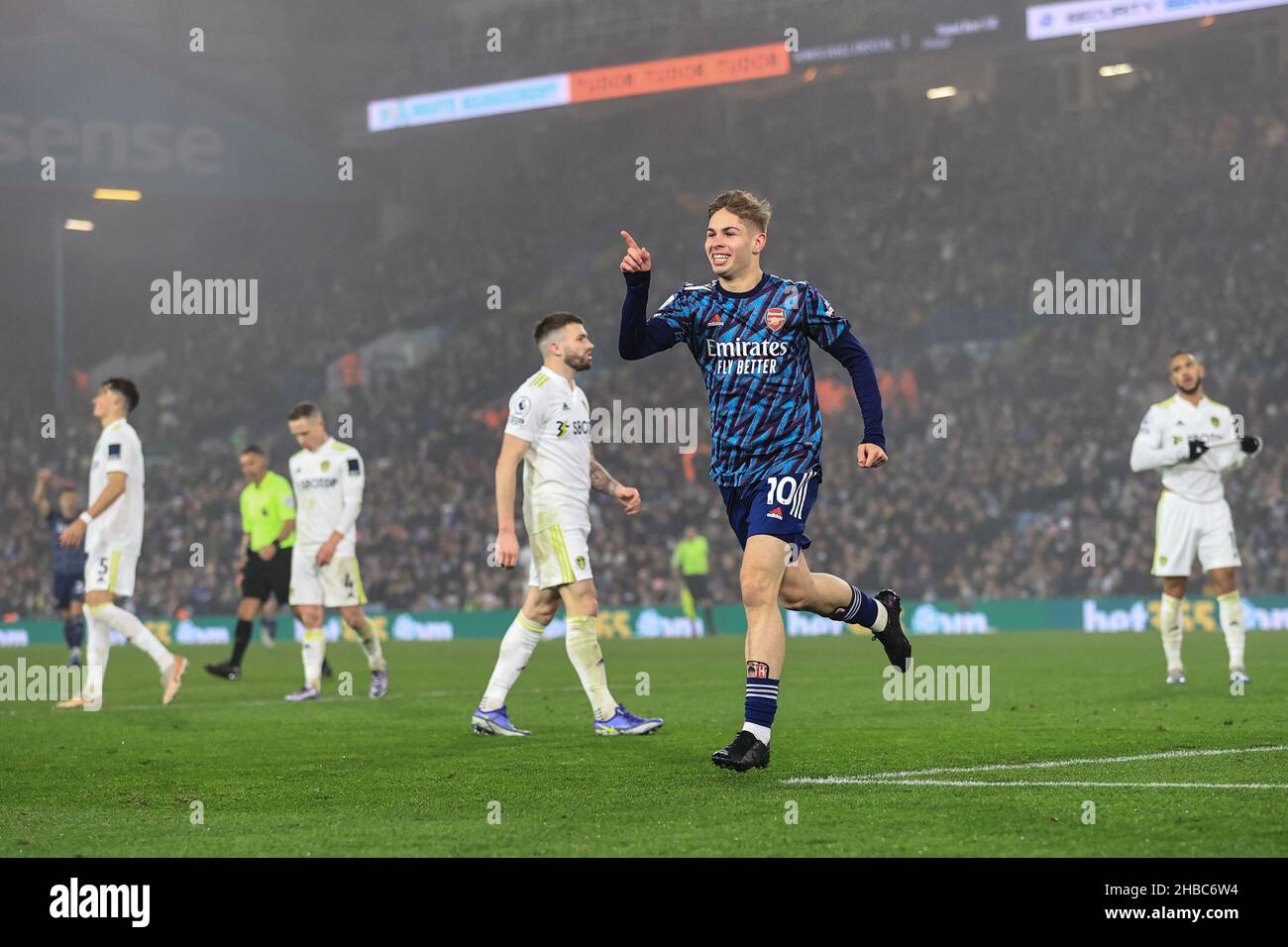 Emile Smith Rowe #10 of Arsenal celebrates his goal to make it 1-4 ...