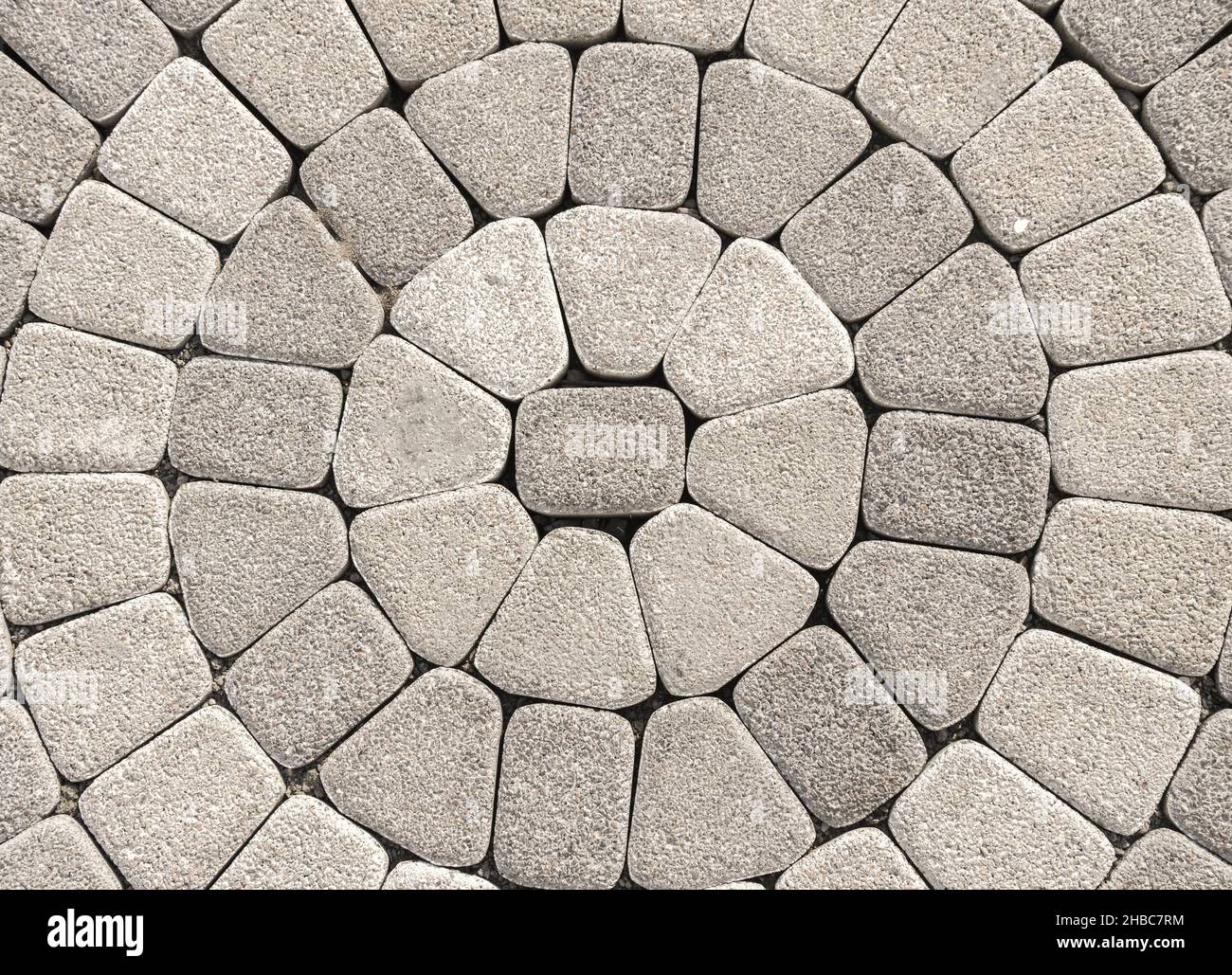 Outdoor floor with circle tile Stock Photo - Alamy
