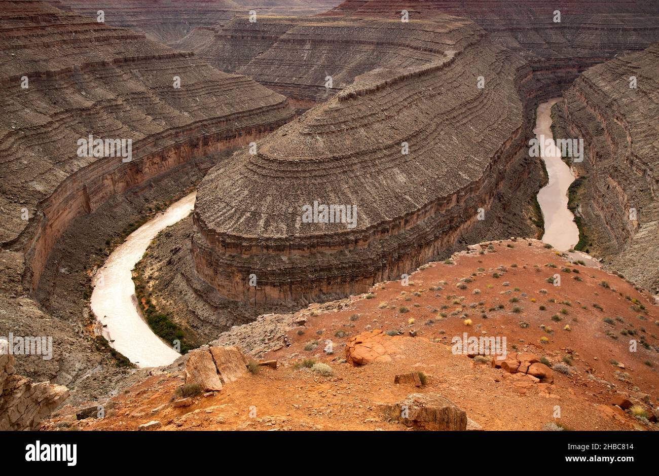 Goosenecks state park on the San Juan river in Utah, US Stock Photo - Alamy