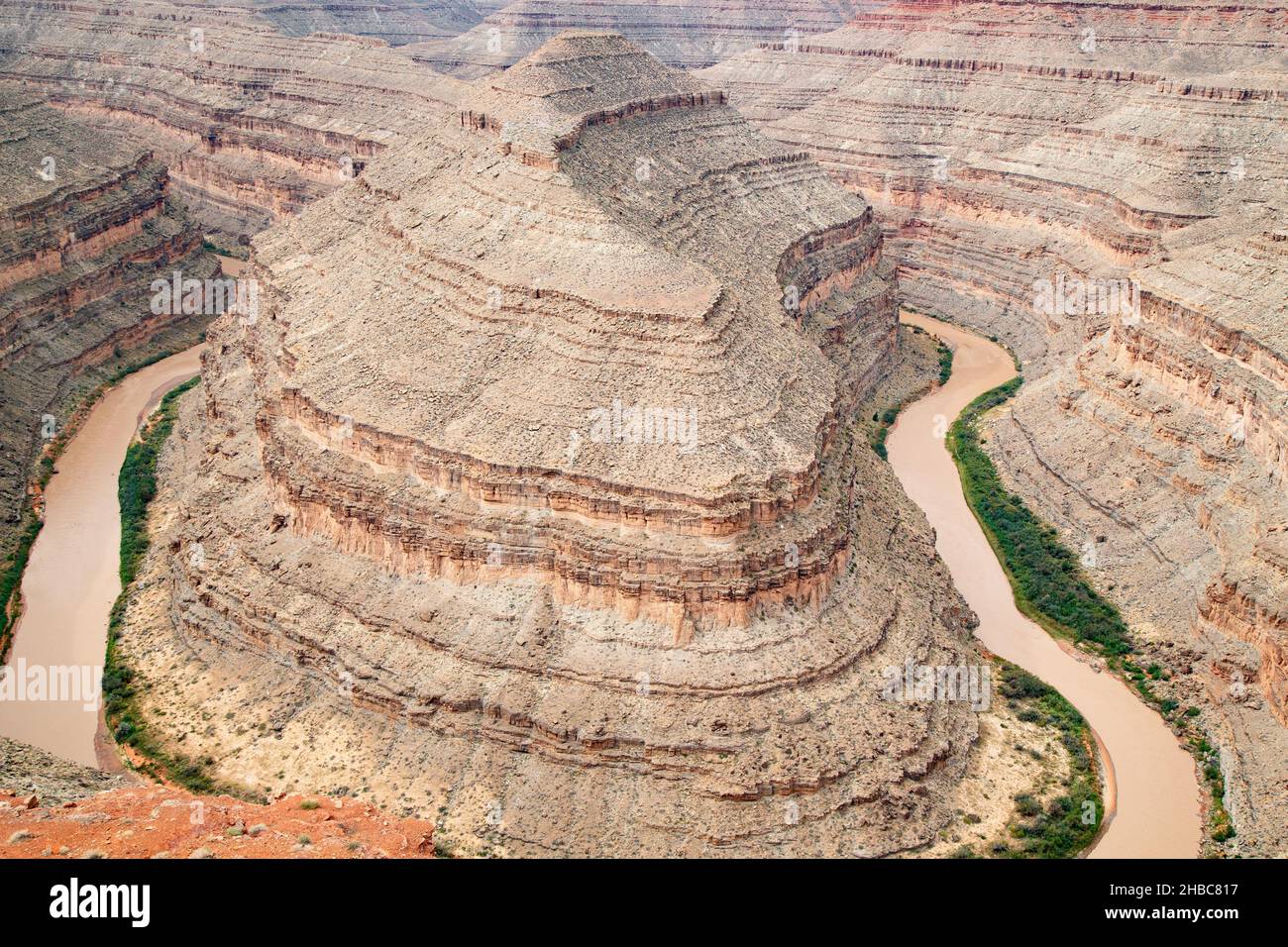 Goosenecks state park on the San Juan river in Utah, US Stock Photo - Alamy