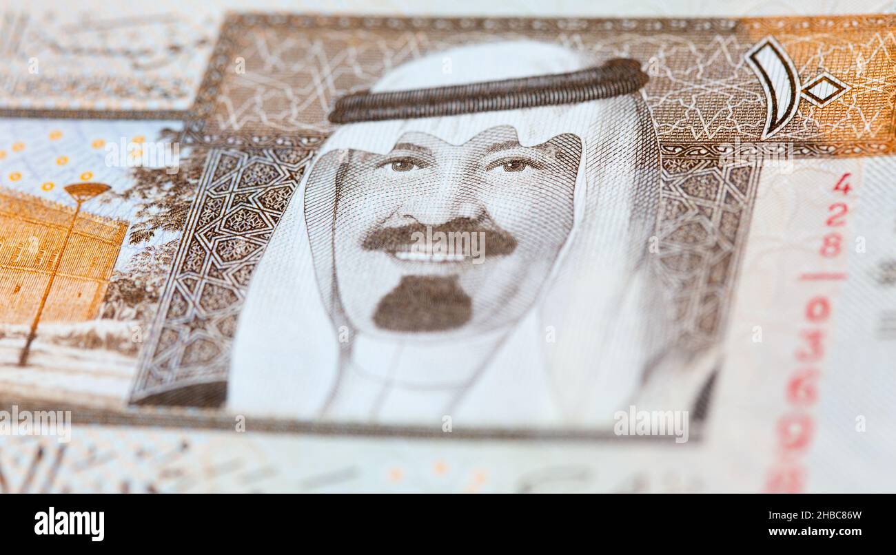 Collection of Saudi Arabia Riyal banknotes Stock Photo - Alamy