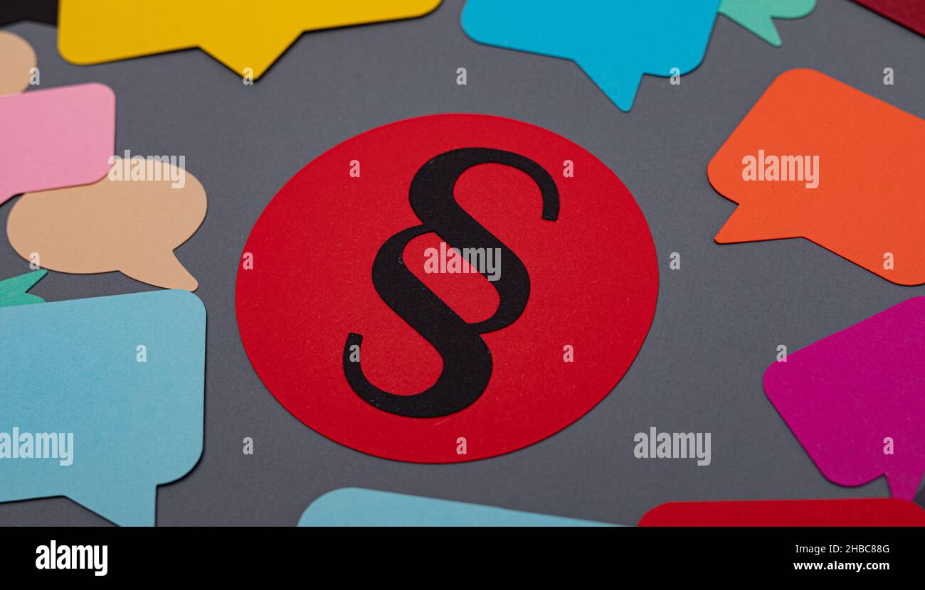 Illustration of the "law protection" symbol Stock Photo - Alamy