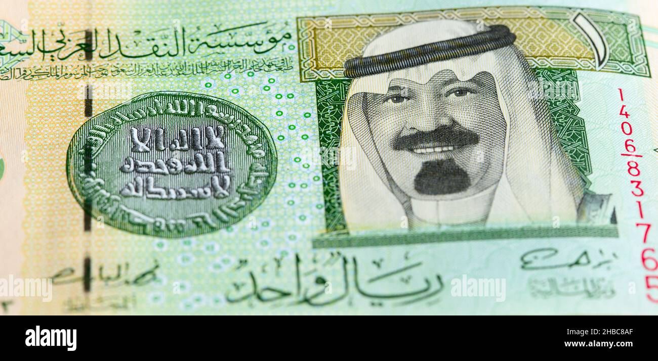 Collection of Saudi Arabia Riyal banknotes Stock Photo - Alamy