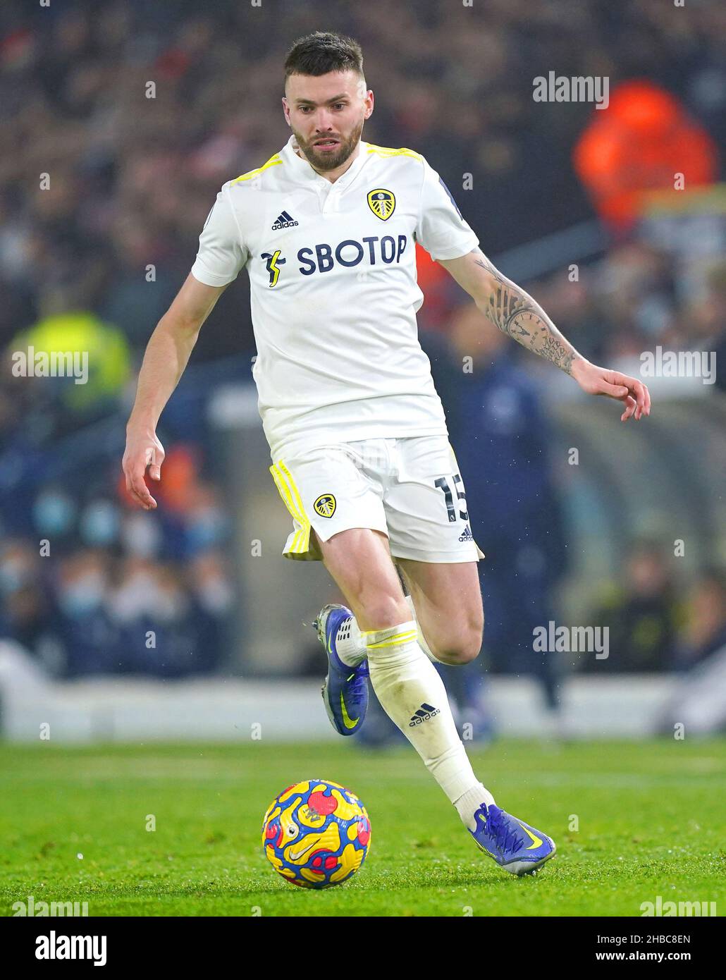 Leeds United's Stuart Dallas during the Premier League match at Elland ...
