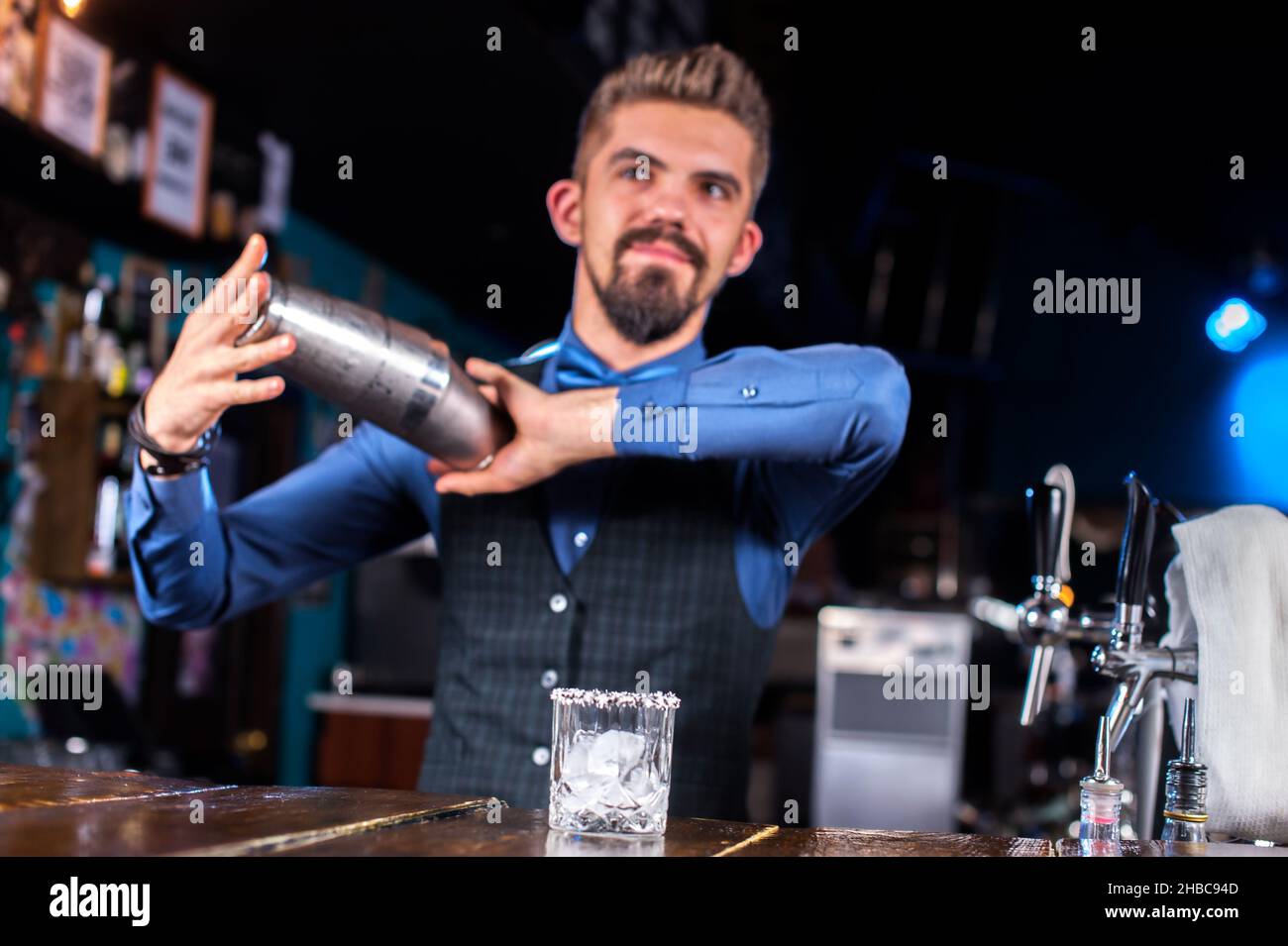 White bar man mixes hi-res stock photography and images - Alamy