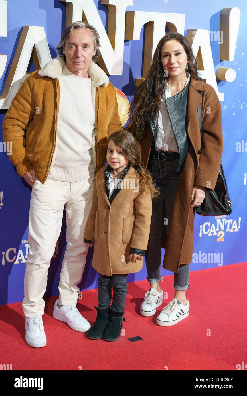 Madrid, Spain. 18th Dec, 2021. Israel Bayón, Cristina Sainz and Daniela ...