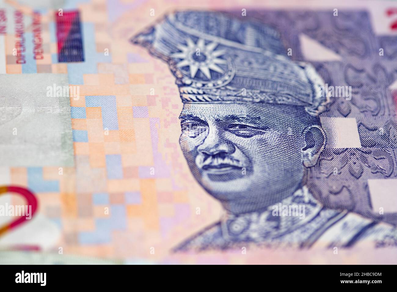 Malaysian ringgit note depicting Tuanku Abdul Rahman, king of Malaysia ...