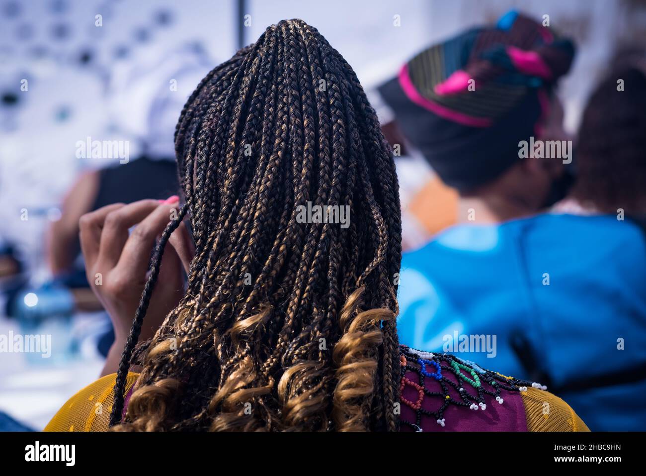 Black people from behind isolated hi-res stock photography and images ...