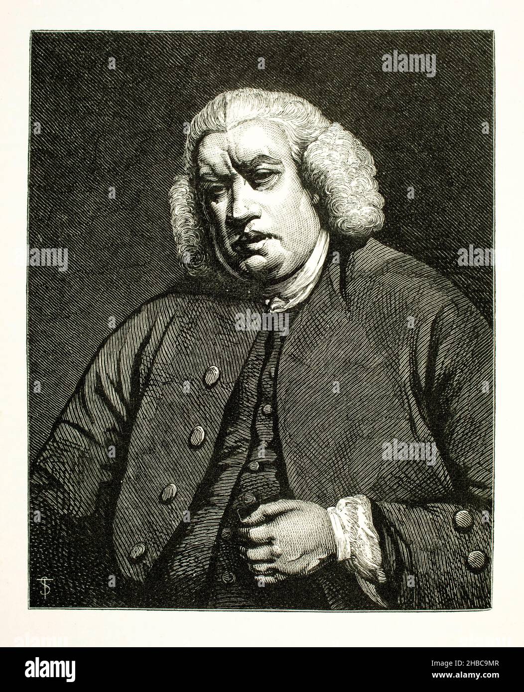 Engraving of dr samuel johnson hi-res stock photography and images - Alamy