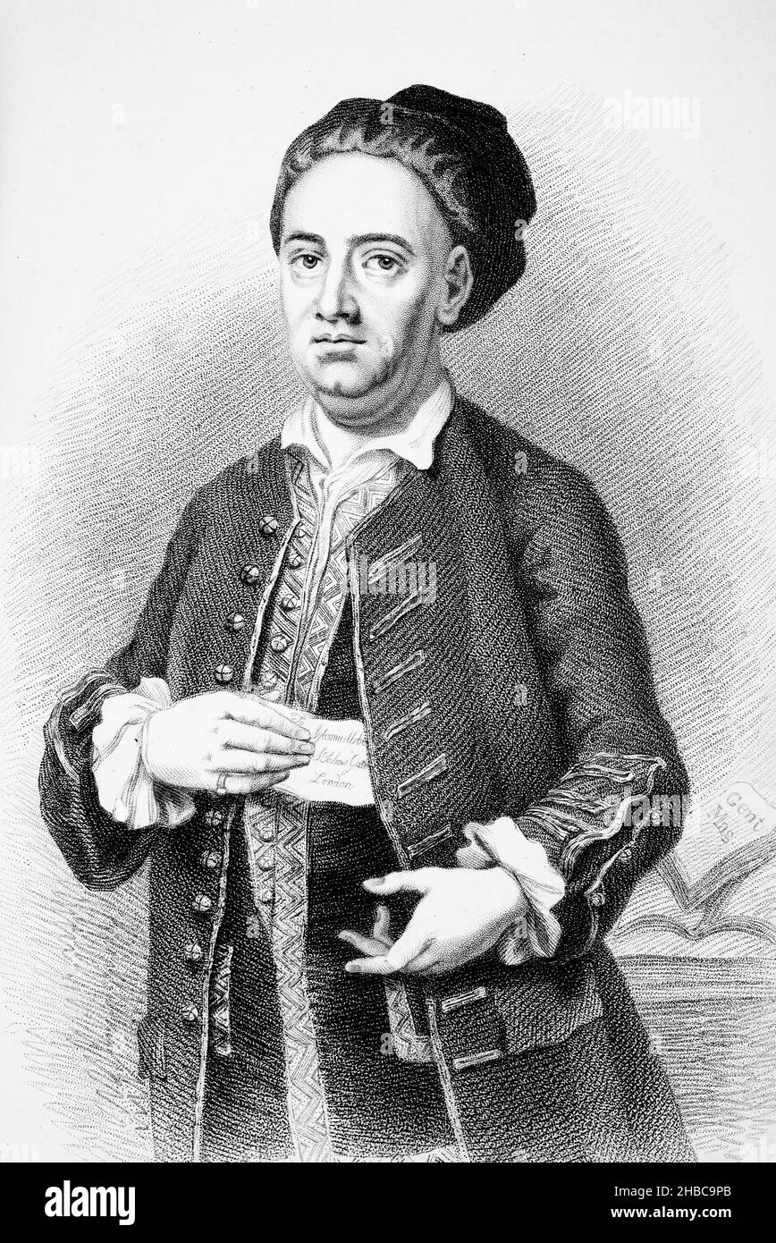 engraved illustration of Edward Cave, founder of the Gentleman’s ...