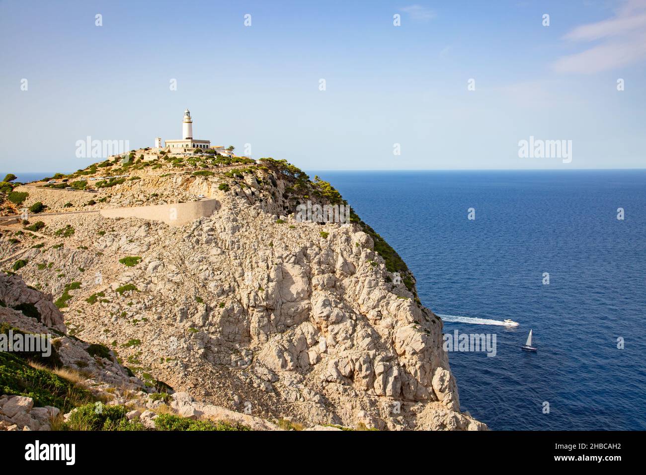 Famous "Cap de Formentor" (Formentor cape) on spanish island Mallorca ...