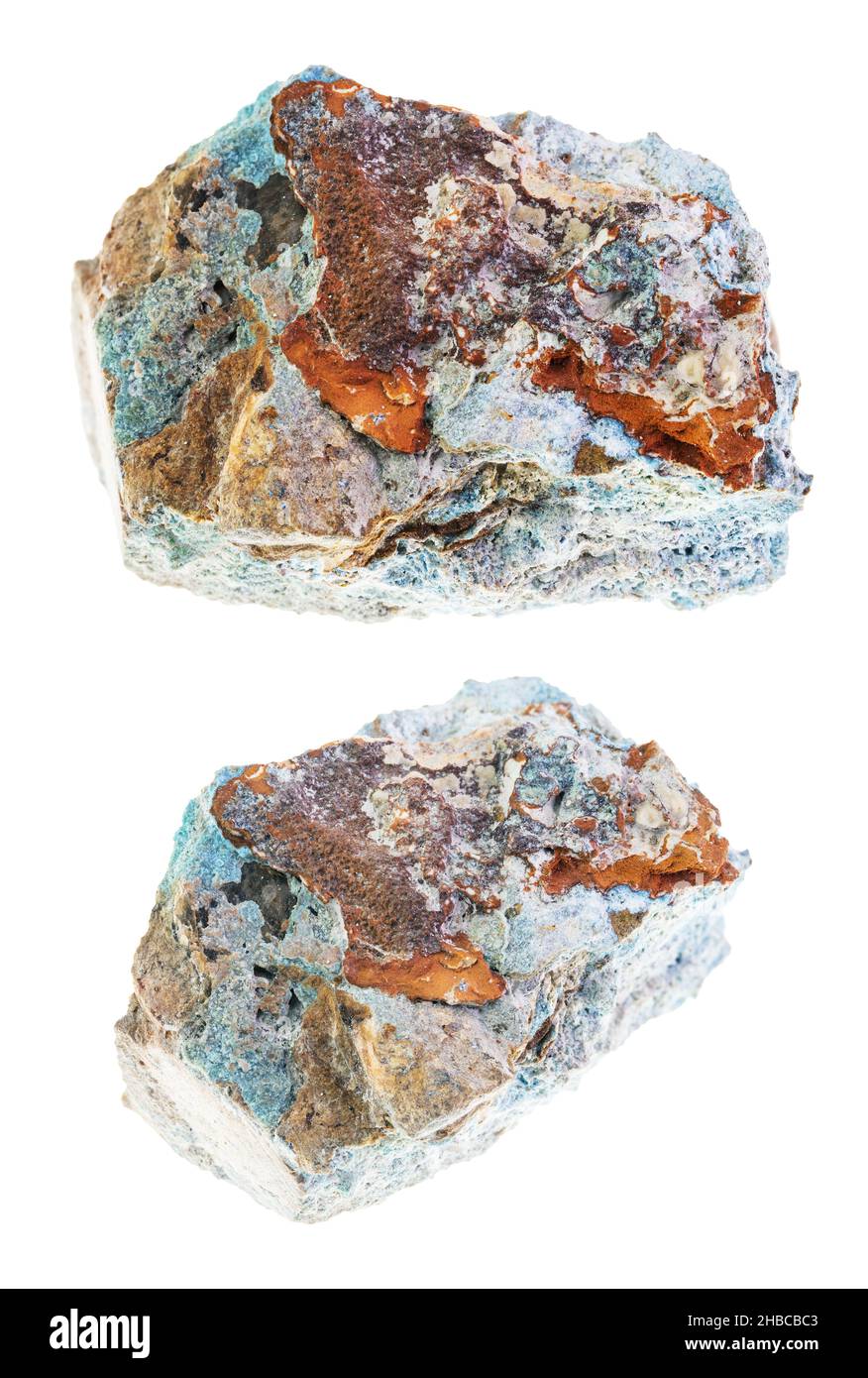 set of Scorodite stones cutout on white background Stock Photo - Alamy