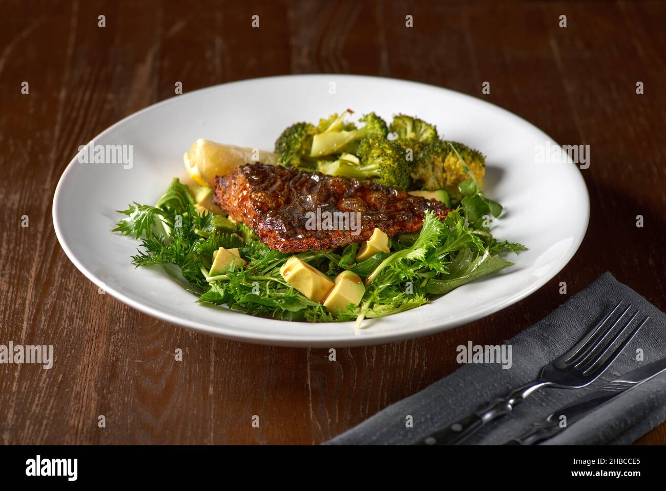 popular grilled stingray fish with spices and vegetable, in Malaysia ...