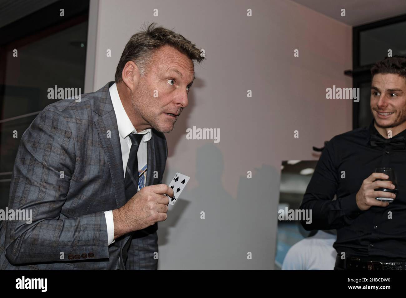 Paris, France. 30th Nov, 2021. Magician Larsène attends the 9th edition ...