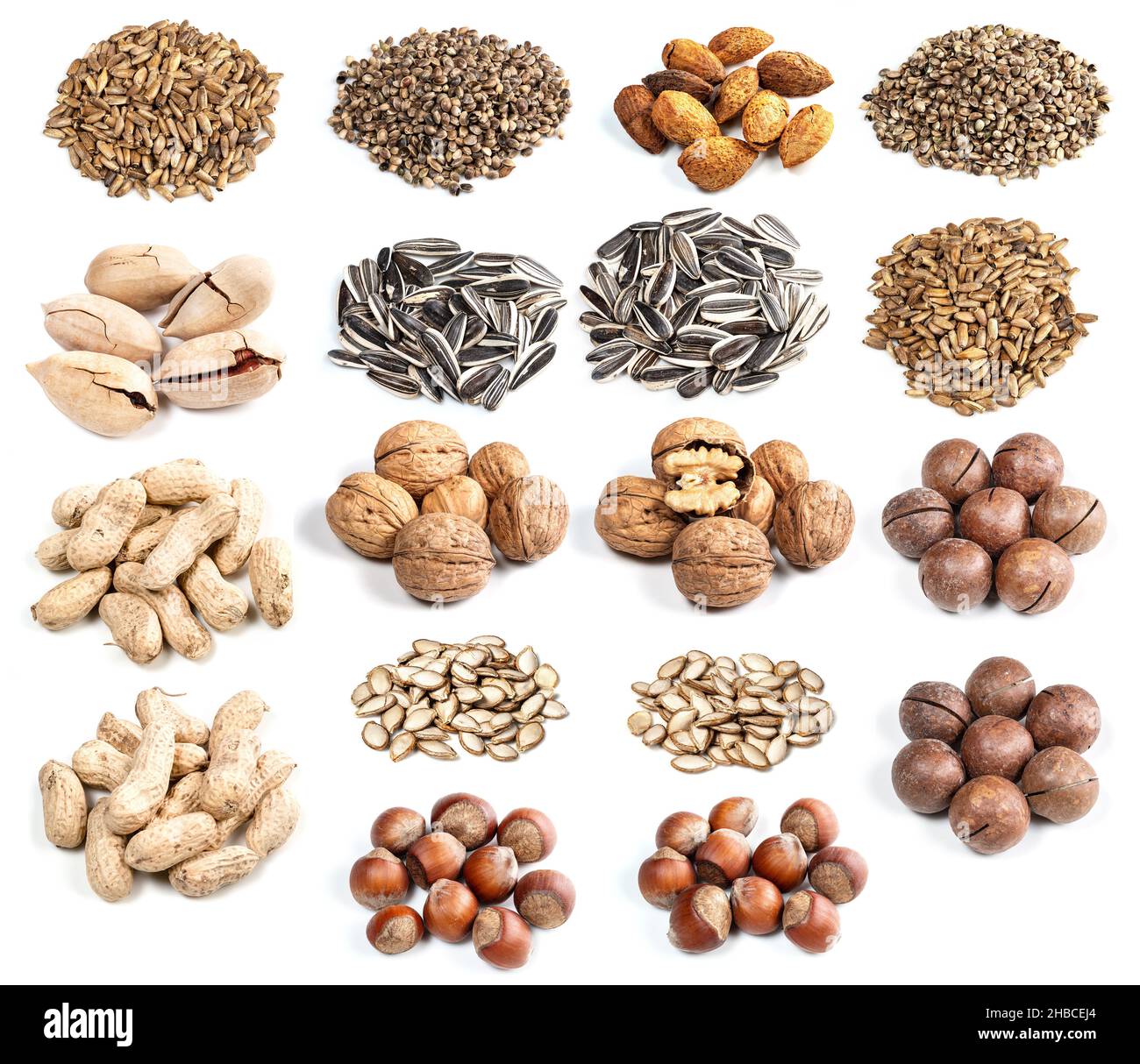 Piles of nuts isolated hi-res stock photography and images - Alamy