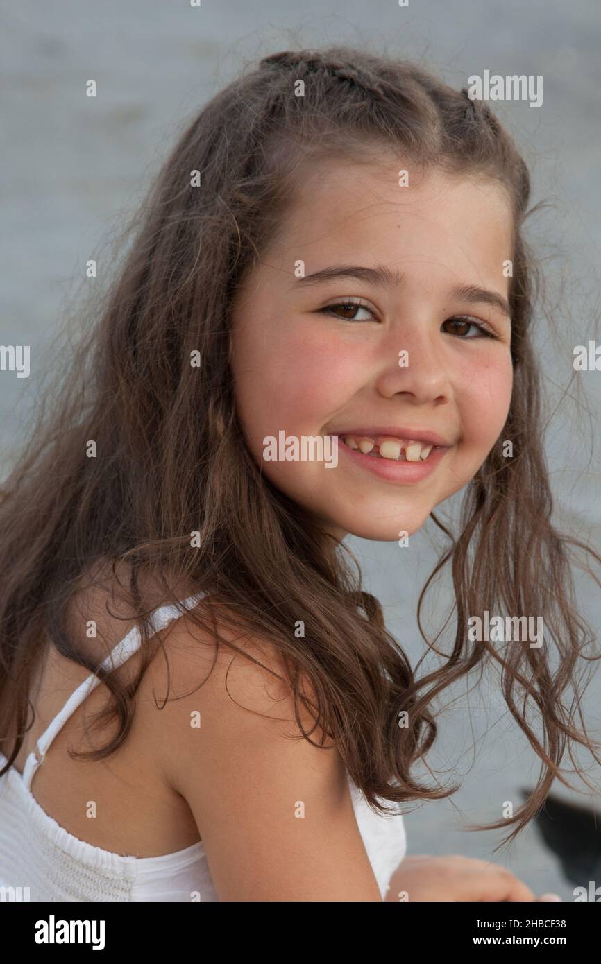 A summer portrait of a young girl Stock Photo - Alamy