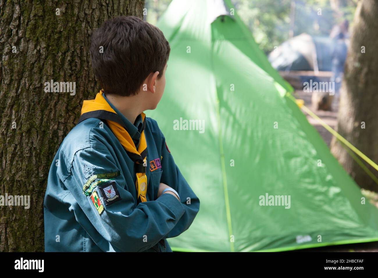 Scout scouting tent hi-res stock photography and images - Alamy