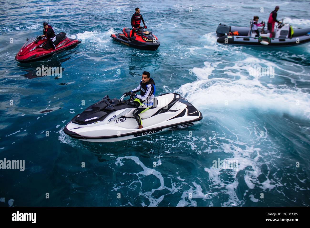 Child on jet ski hi-res stock photography and images - Alamy