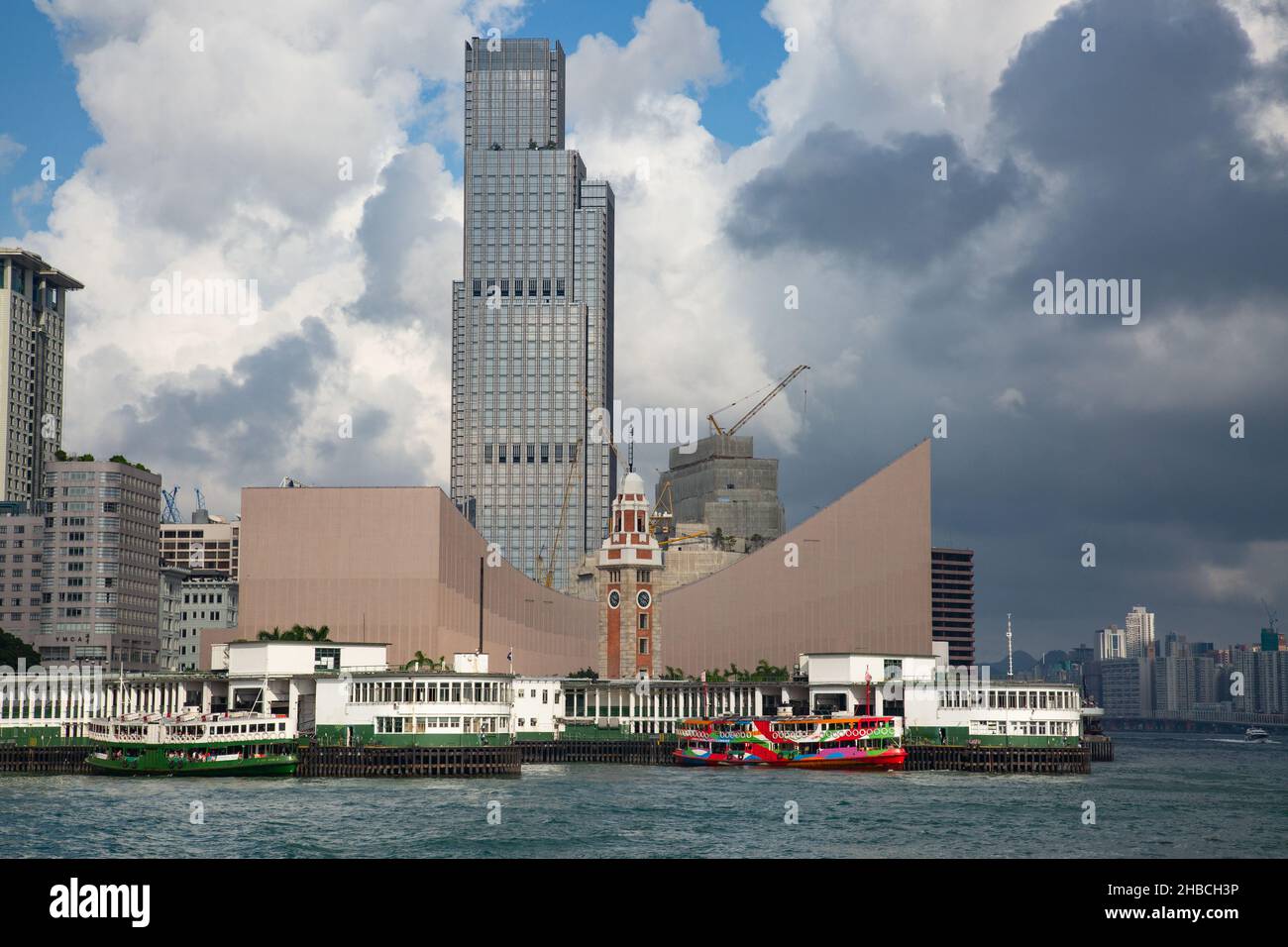 HONG KONG - OCTOBER 01: Kowloon pier and Star Ferry on October 1, 2017 ...