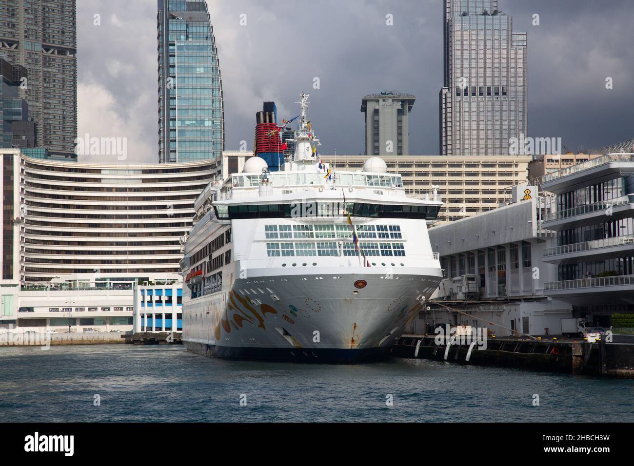 HONG KONG - OCTOBER 01: Kowloon pier and Star Ferry on October 1, 2017 ...