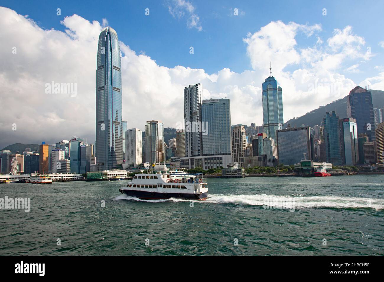 HONG KONG - OCTOBER 01: Kowloon pier and Star Ferry on October 1, 2017 ...