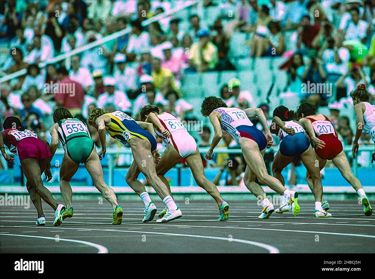 Start of the women's 1500m R1 H2 at the 1992 Olympic Summer Games Stock ...